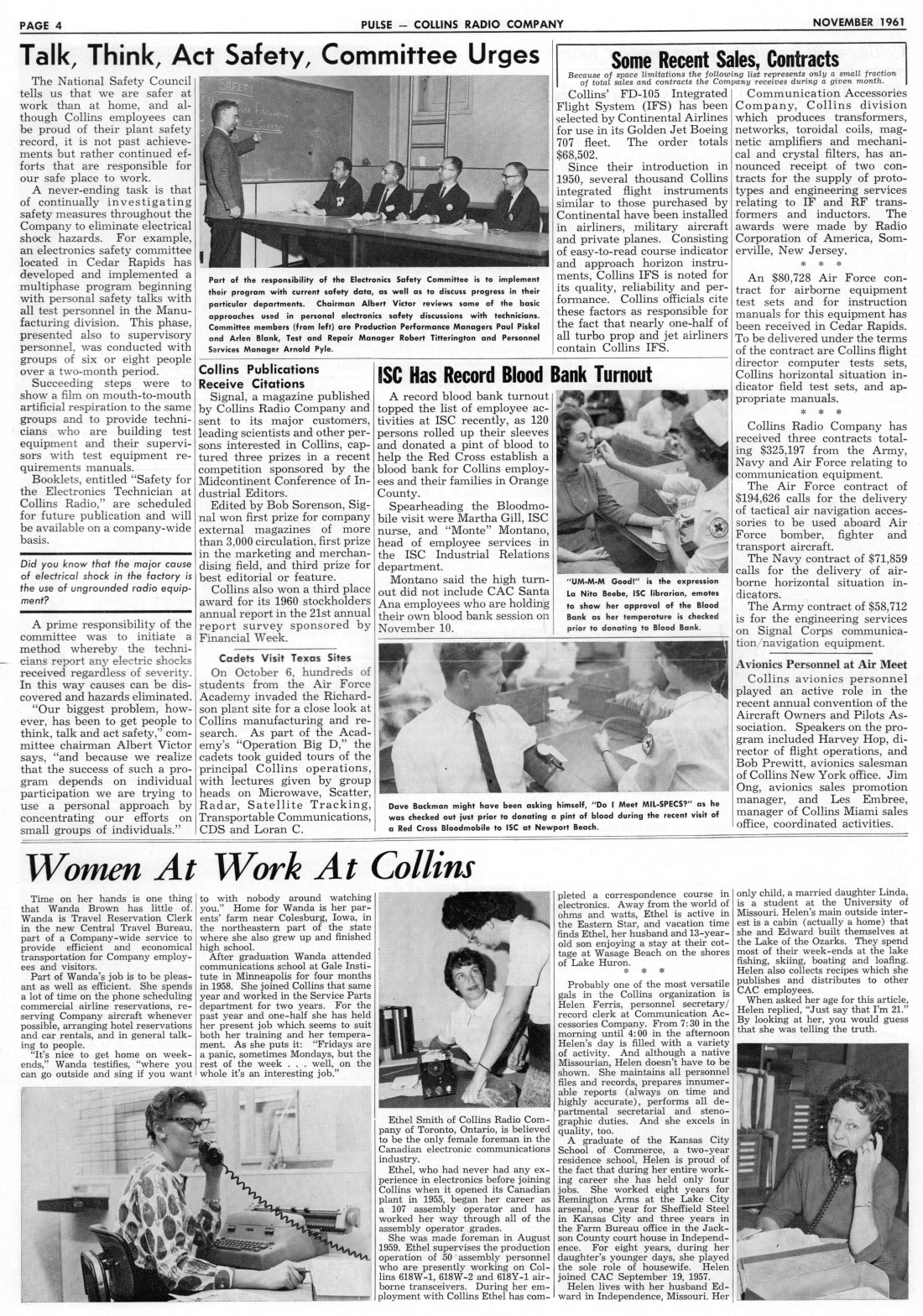 Collins Pulse, Display Page