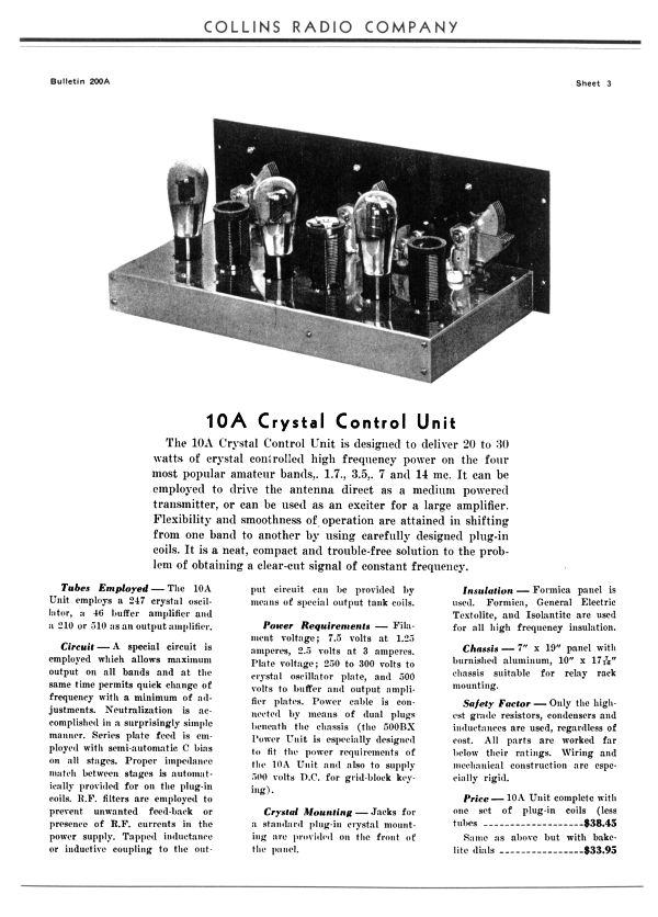 Collins Aerospace Museum, Products